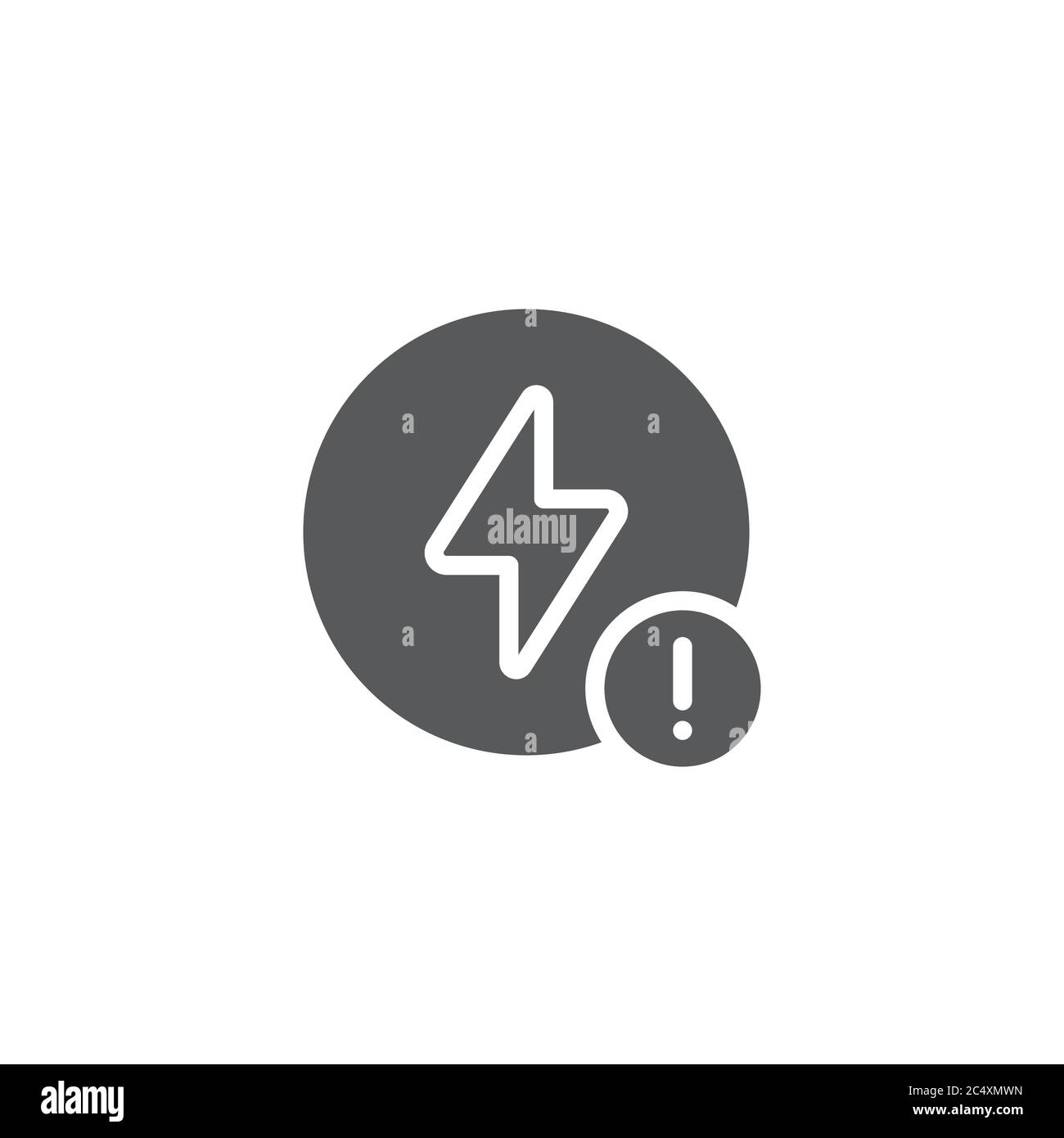 Problem electric insurance vector icon symbol isolated on white ...