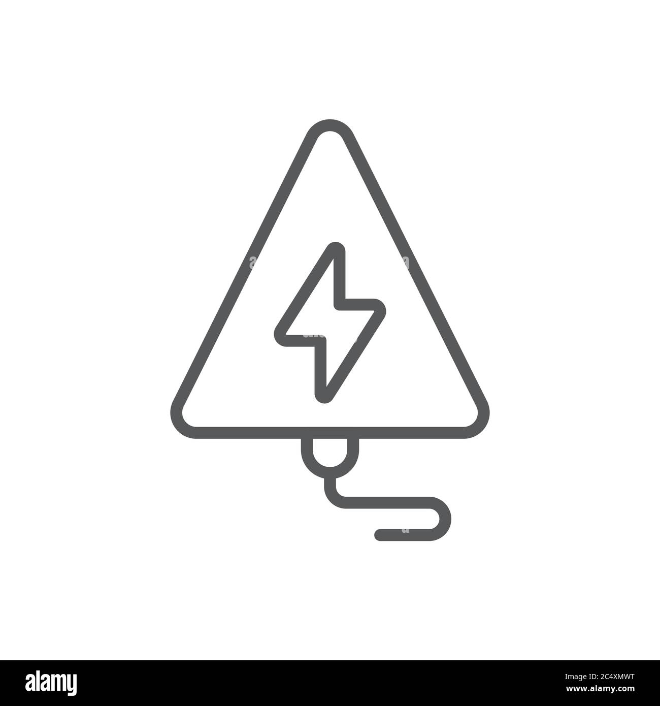 Problem electric insurance vector icon symbol isolated on white ...