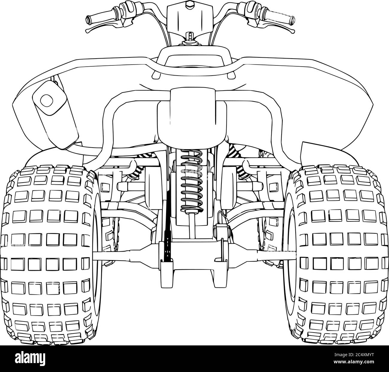 quad sketch vector on a white background Stock Vector Image & Art - Alamy