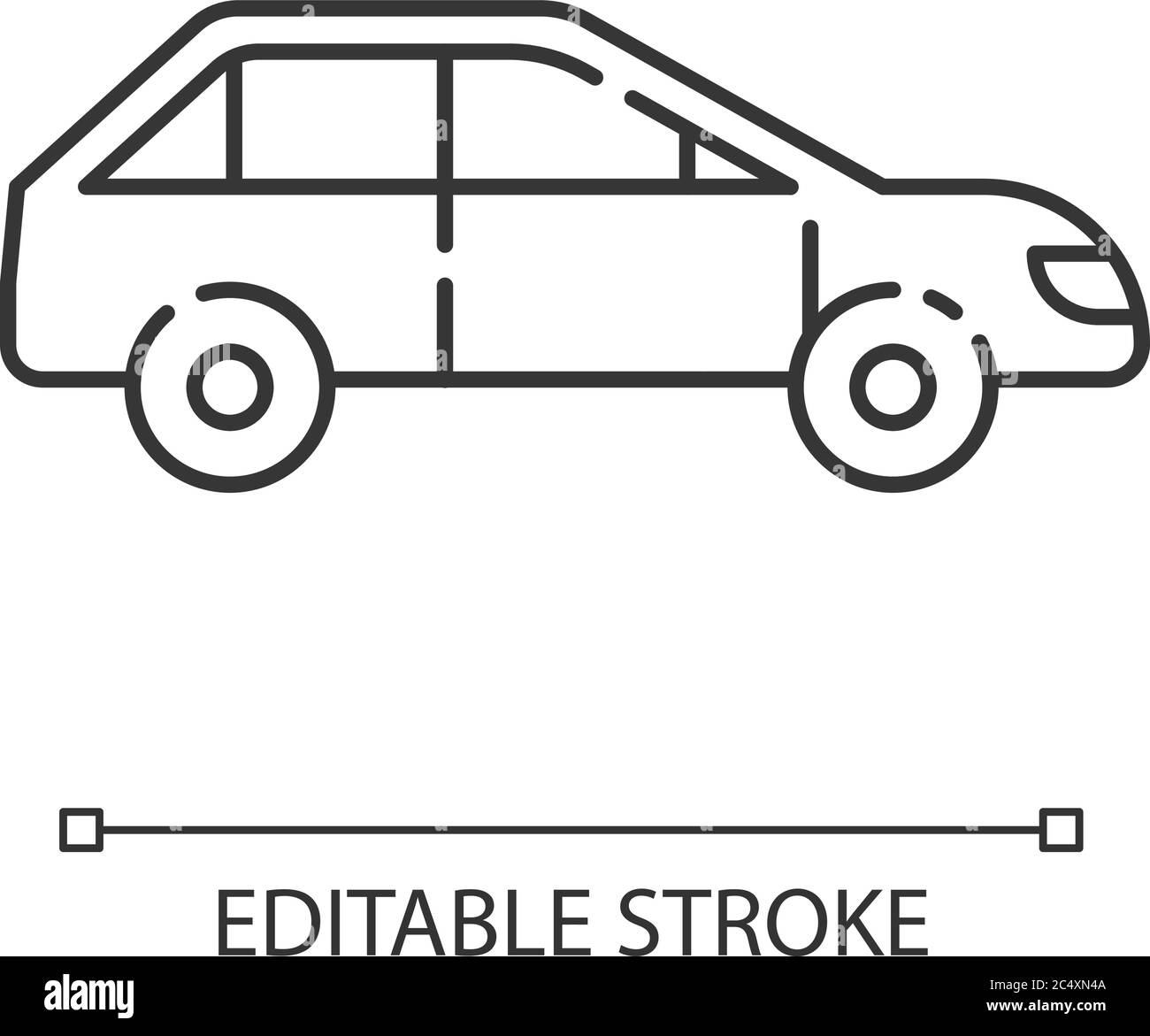 Car side view linear icon Stock Vector Image & Art - Alamy