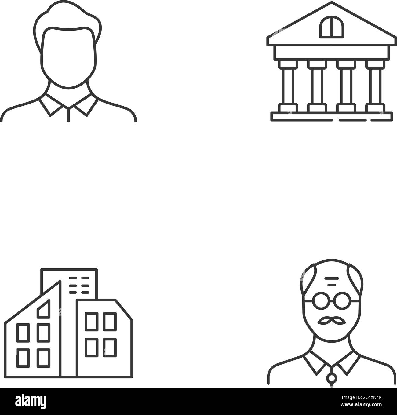 Business linear icons set Stock Vector Image & Art - Alamy