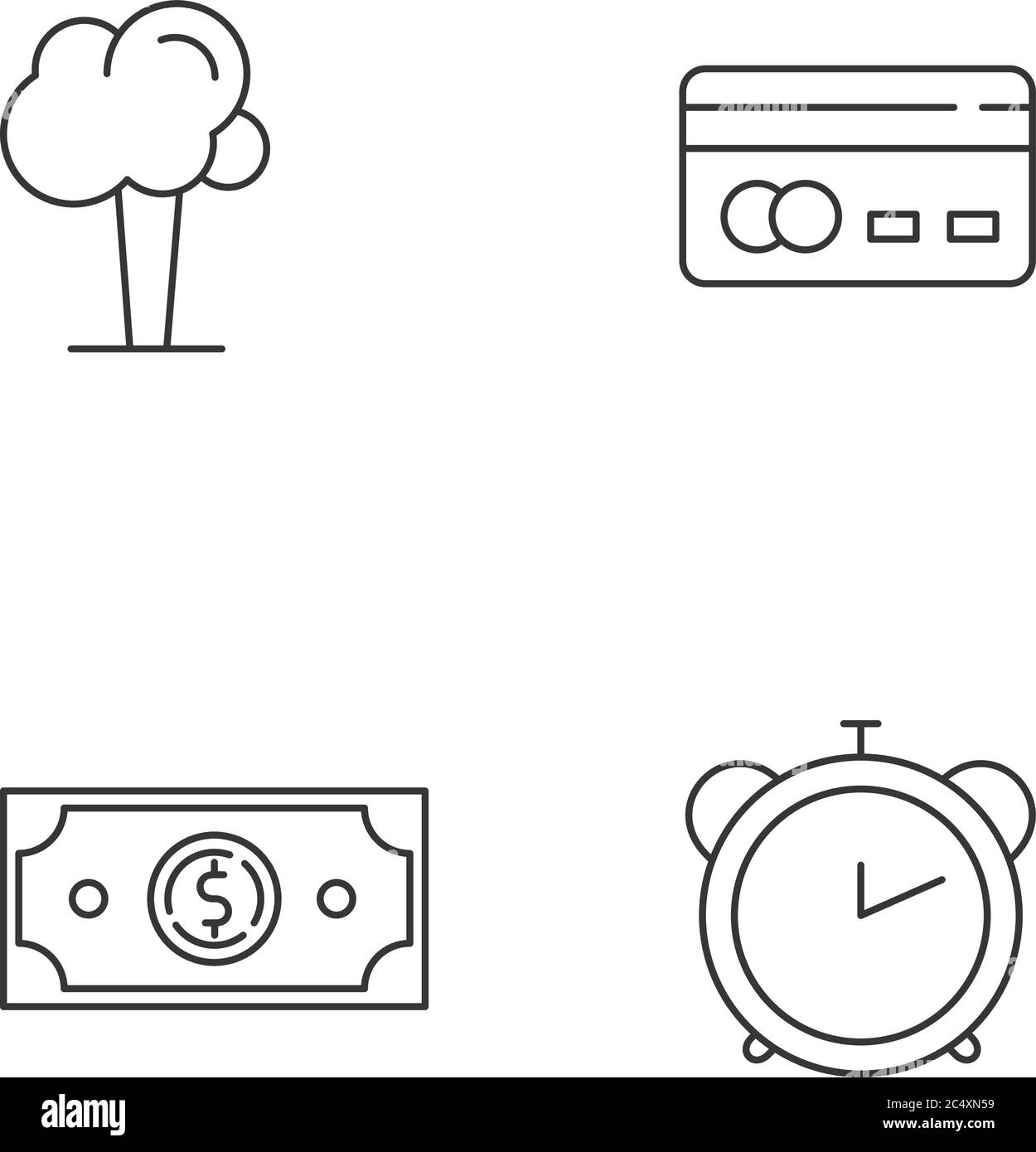 Capital growth linear icons set Stock Vector Image & Art - Alamy