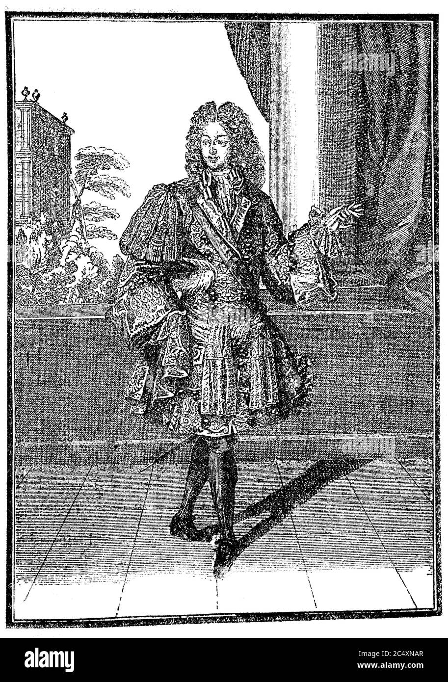 French costumes in the age of Louis XIV, ca 1700, France, Royal Prince ...
