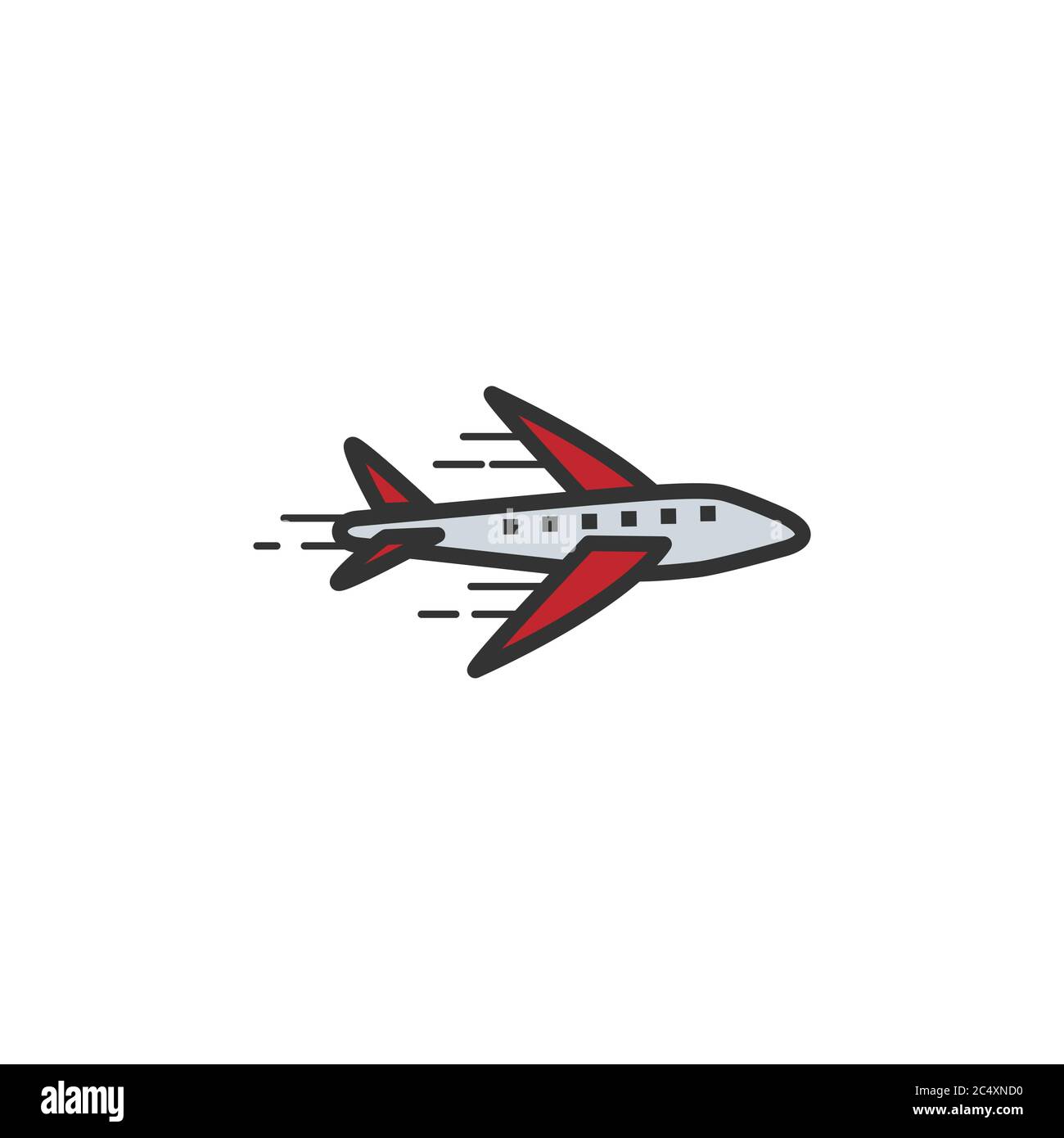 fast plane vector design template illustration Stock Vector Image & Art ...