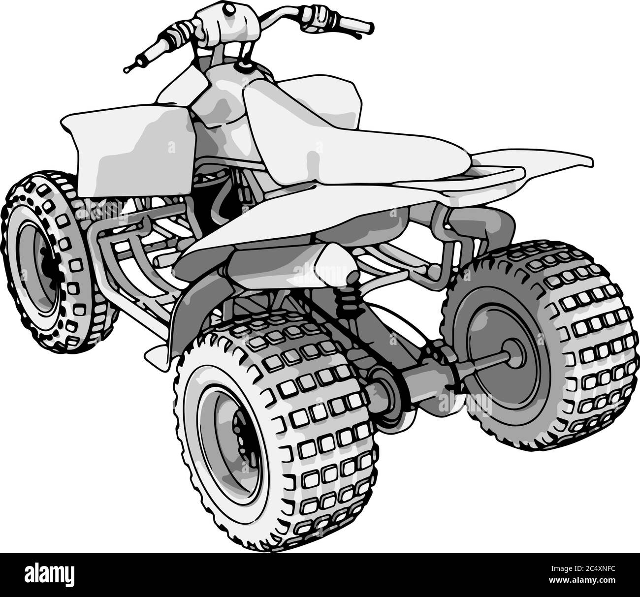 quad vector on a white background Stock Vector Image & Art - Alamy