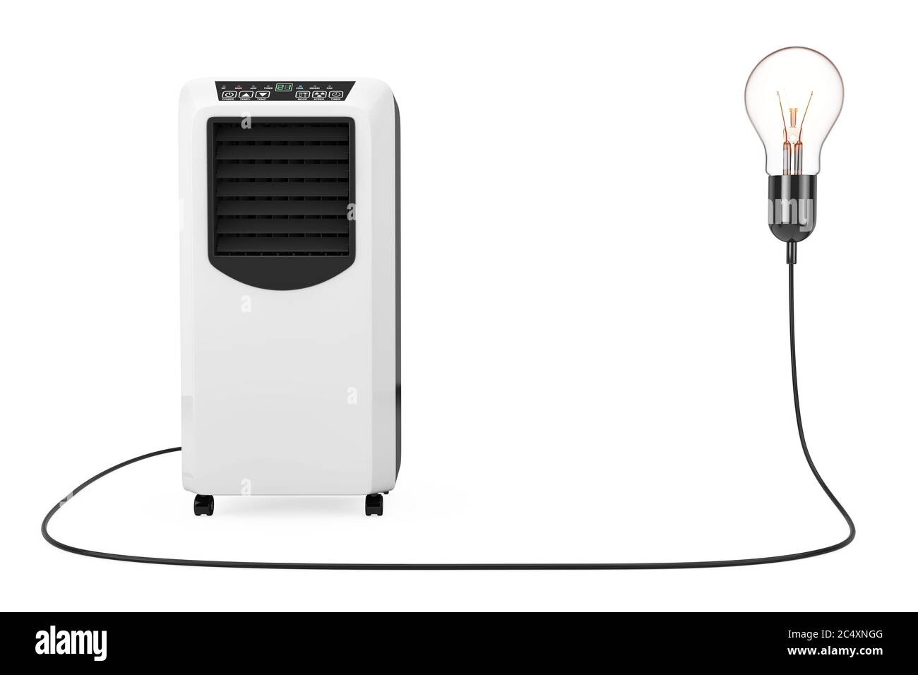 Portable Mobile Room Air Conditioner Connected to Creative Idea Light ...