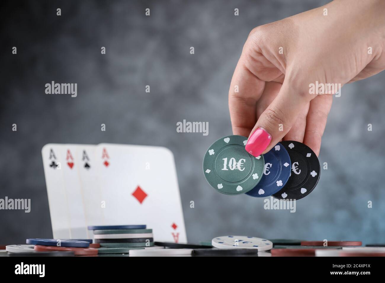 Back Of Hand Holding Cards High Resolution Stock Photography and Images ...