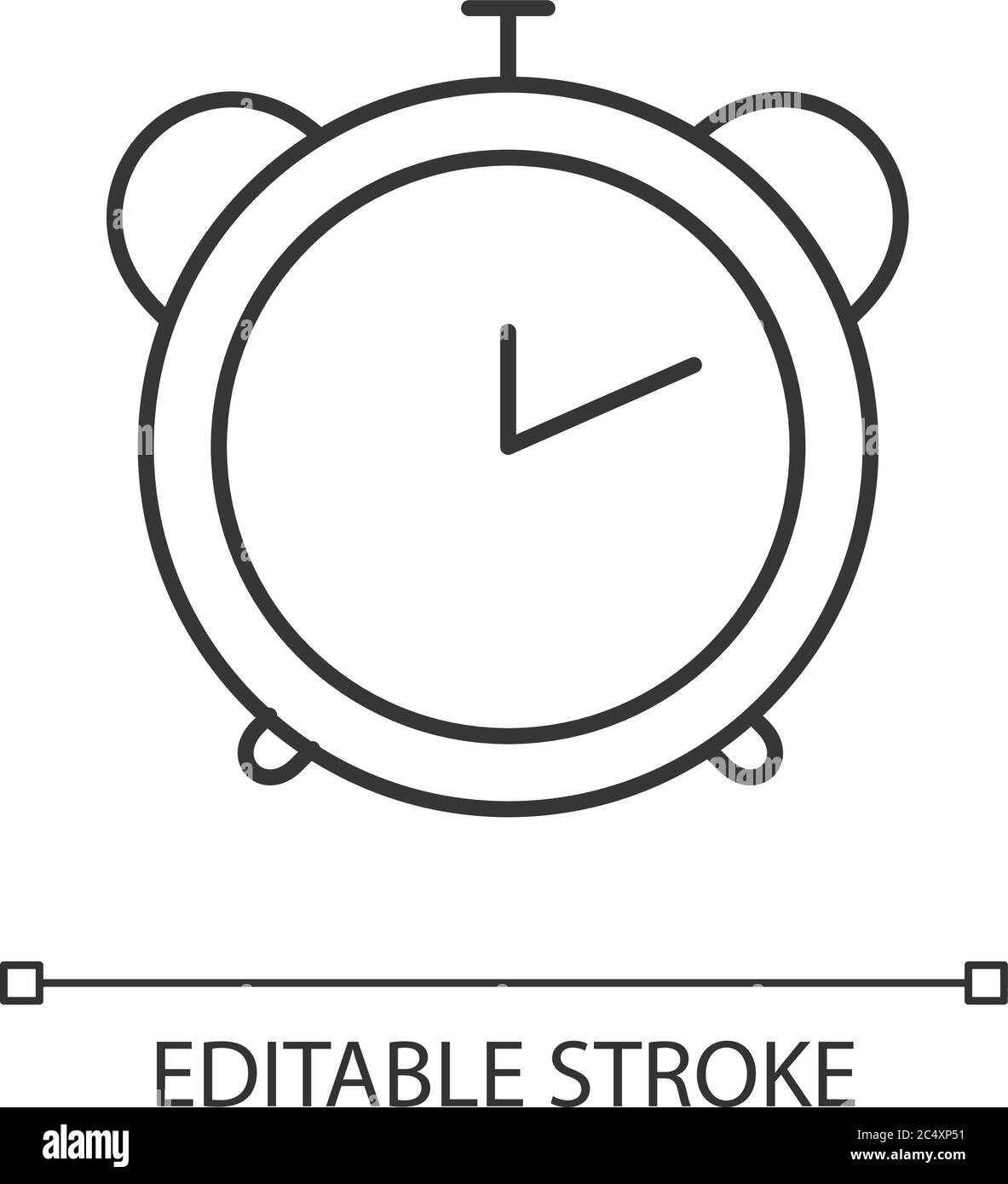 Alarm clock linear icon Stock Vector Image & Art - Alamy