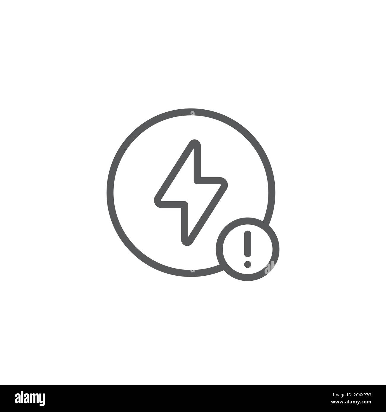 Problem electric insurance vector icon symbol isolated on white ...