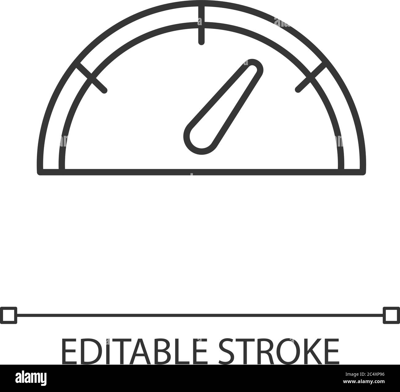 Speedometer Linear Icon Stock Vector Image And Art Alamy