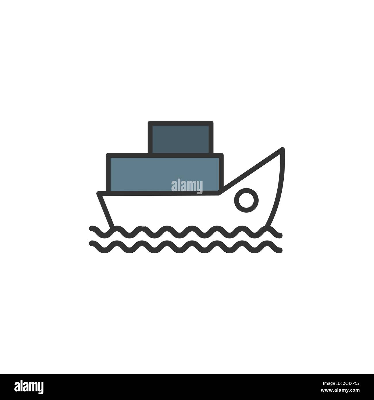 ship shipping vector design template illustration Stock Vector Image ...