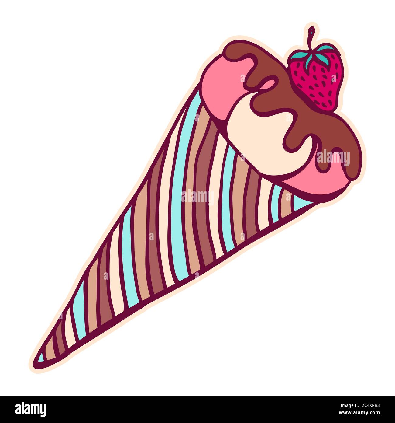 Object ice cream cup Stock Vector Images - Alamy