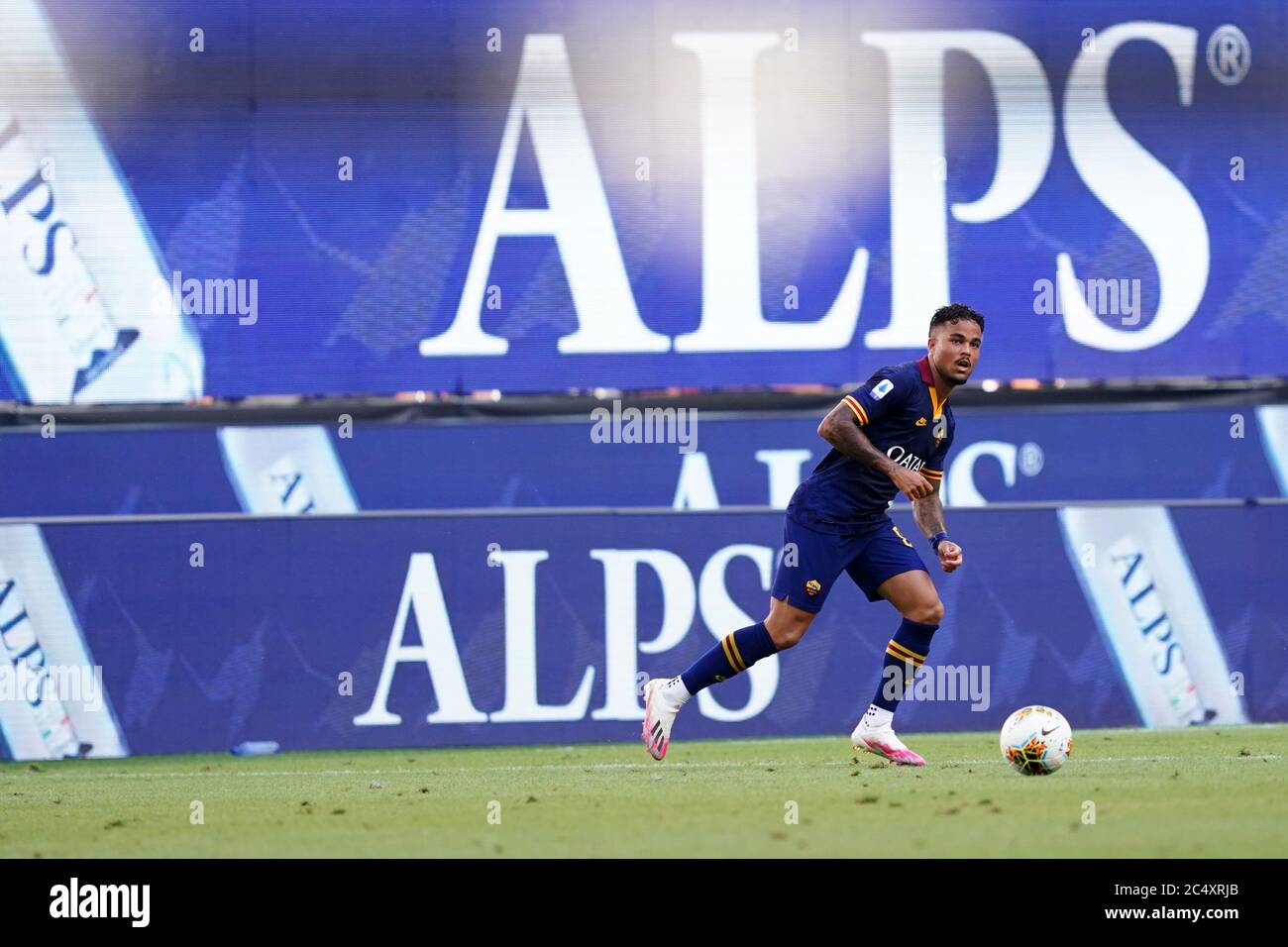Milano (Italy) 28th June 2020. Justin Kluivert of As Roma during the ...