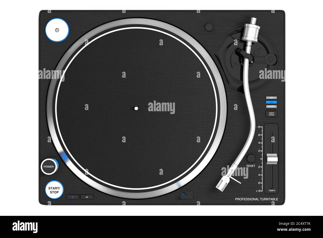 Spinning record on a record player Cut Out Stock Images & Pictures - Alamy