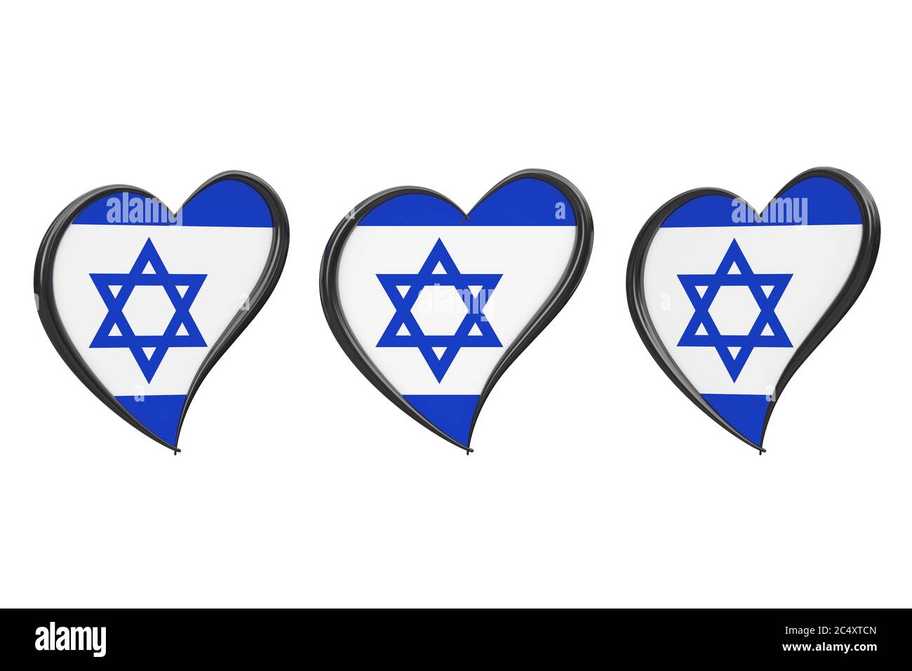 Israel Flag Inside Heart. Eurovision Song Contest 2019 in Israel on a ...