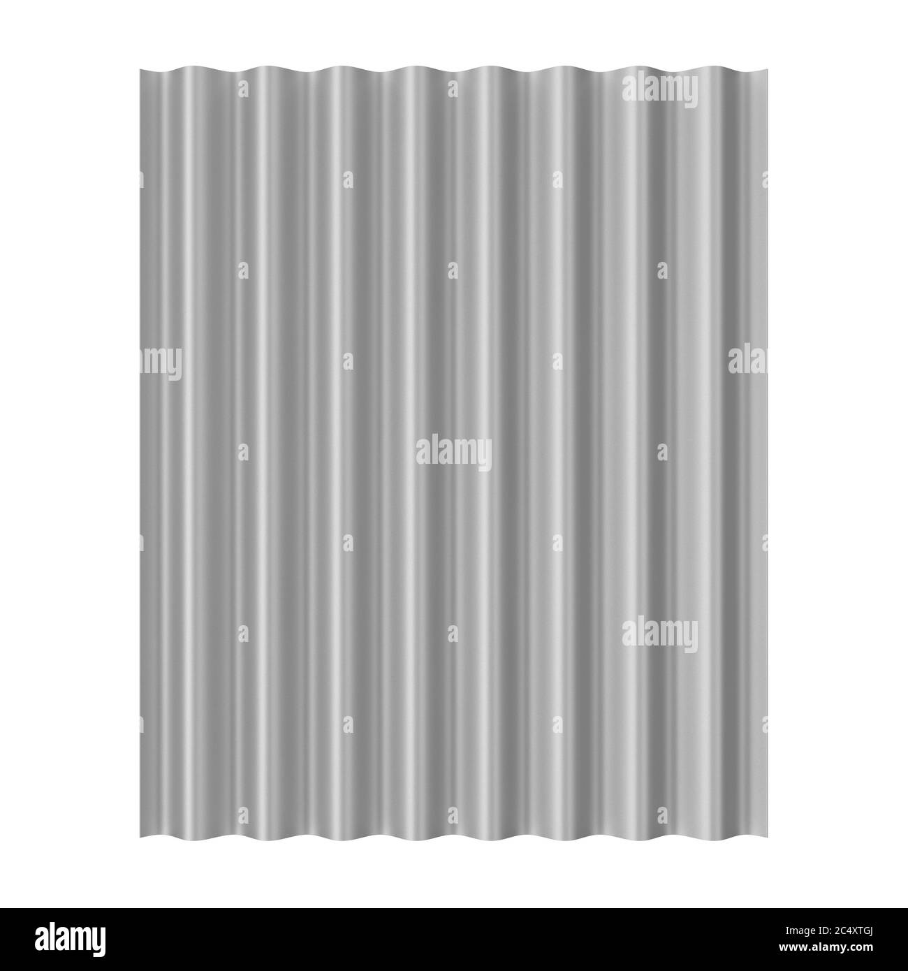 Steel Metal Zinc Galvanized Wave Sheet for Roof on a white background ...