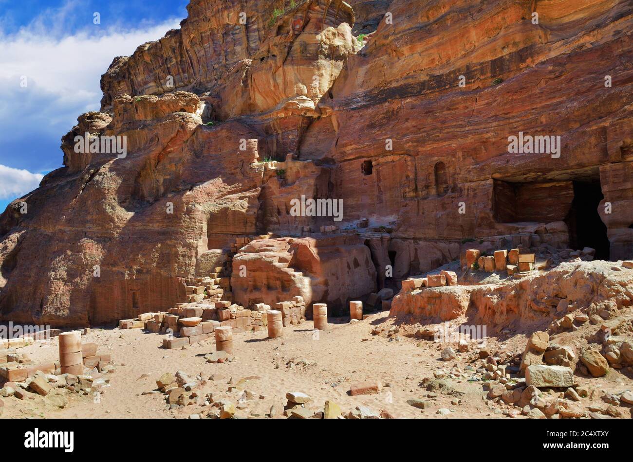 Petra archeological site - UNESCO world heritage site and one of The ...