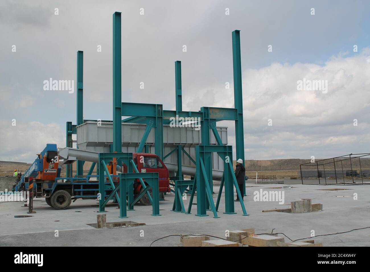 Oil pipes in a petrochemical plant during the production of oil and gas ...