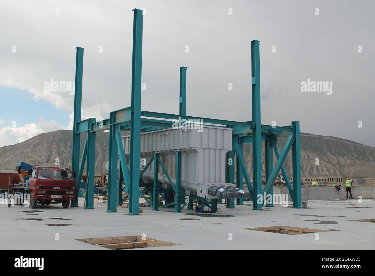 Oil pipes in a petrochemical plant during the production of oil and gas ...