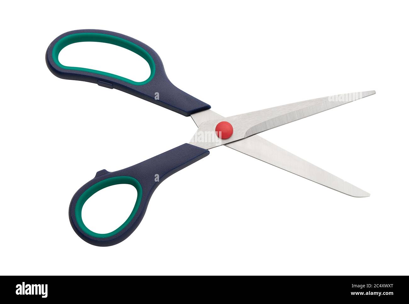 Modern scissors isolated on white background with clipping path Stock ...