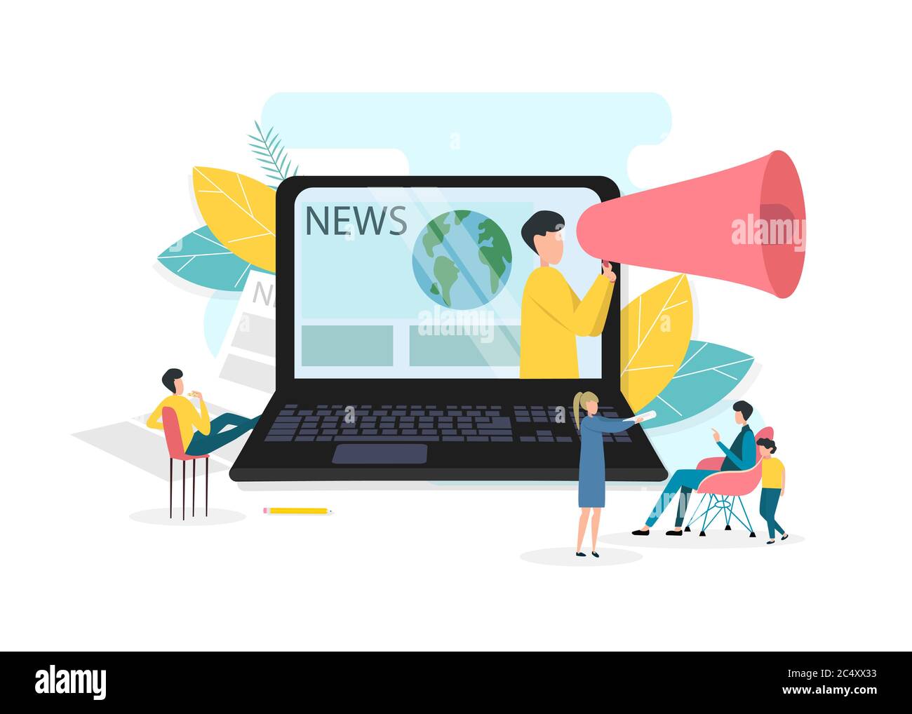 Watching media from world hi-res stock photography and images - Alamy