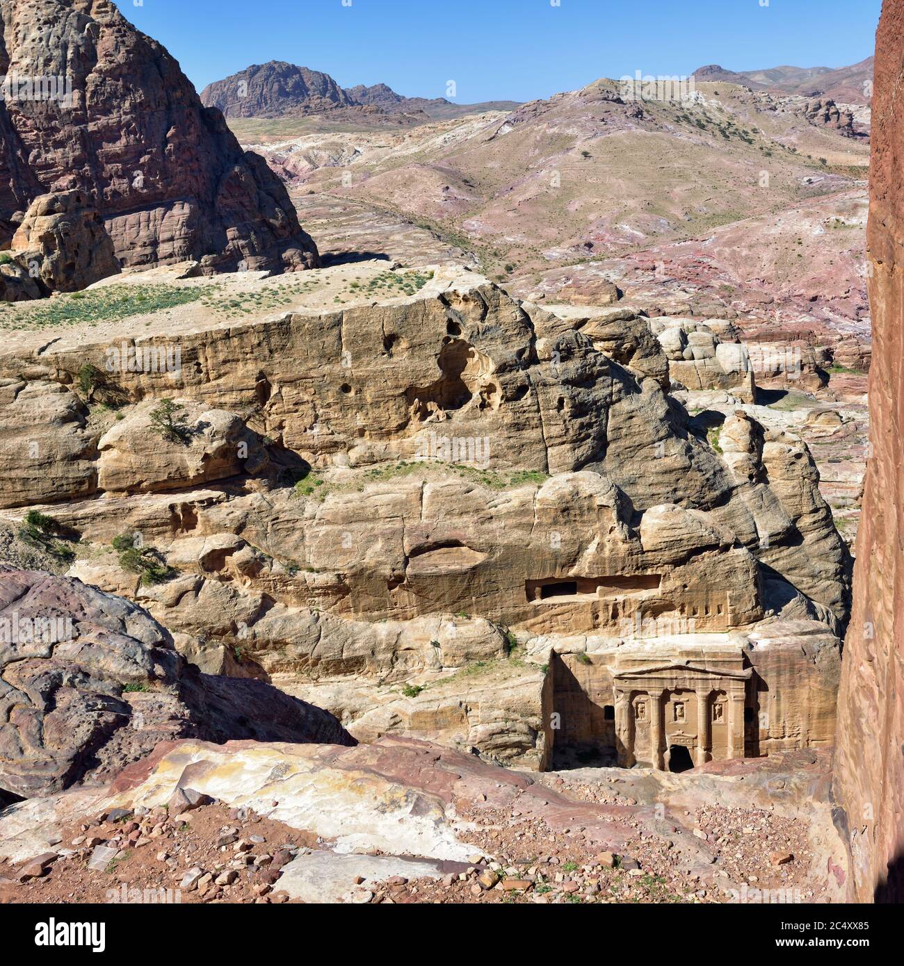 The Tomb of Roman Soldier. Petra archeological site - UNESCO world ...