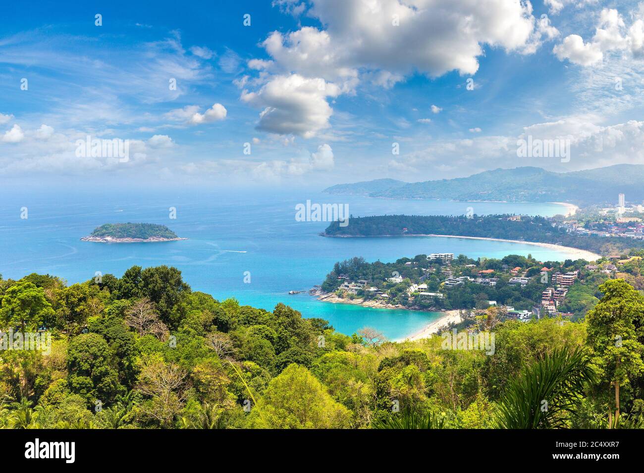 Aerial view beautiful karon beach hi-res stock photography and images ...