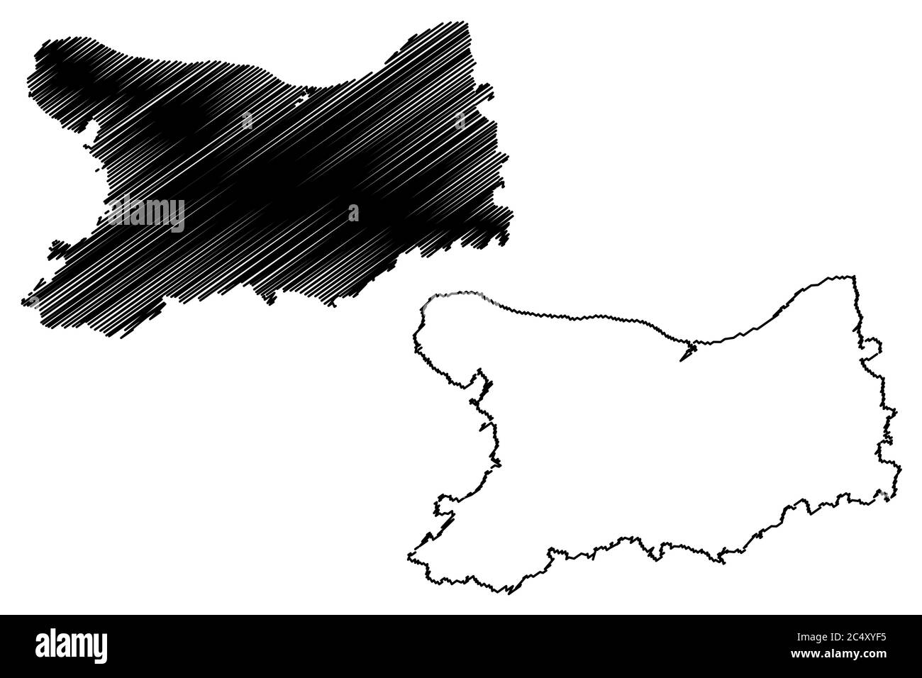 Calvados Department (France, French Republic, Normandy or Normandie ...