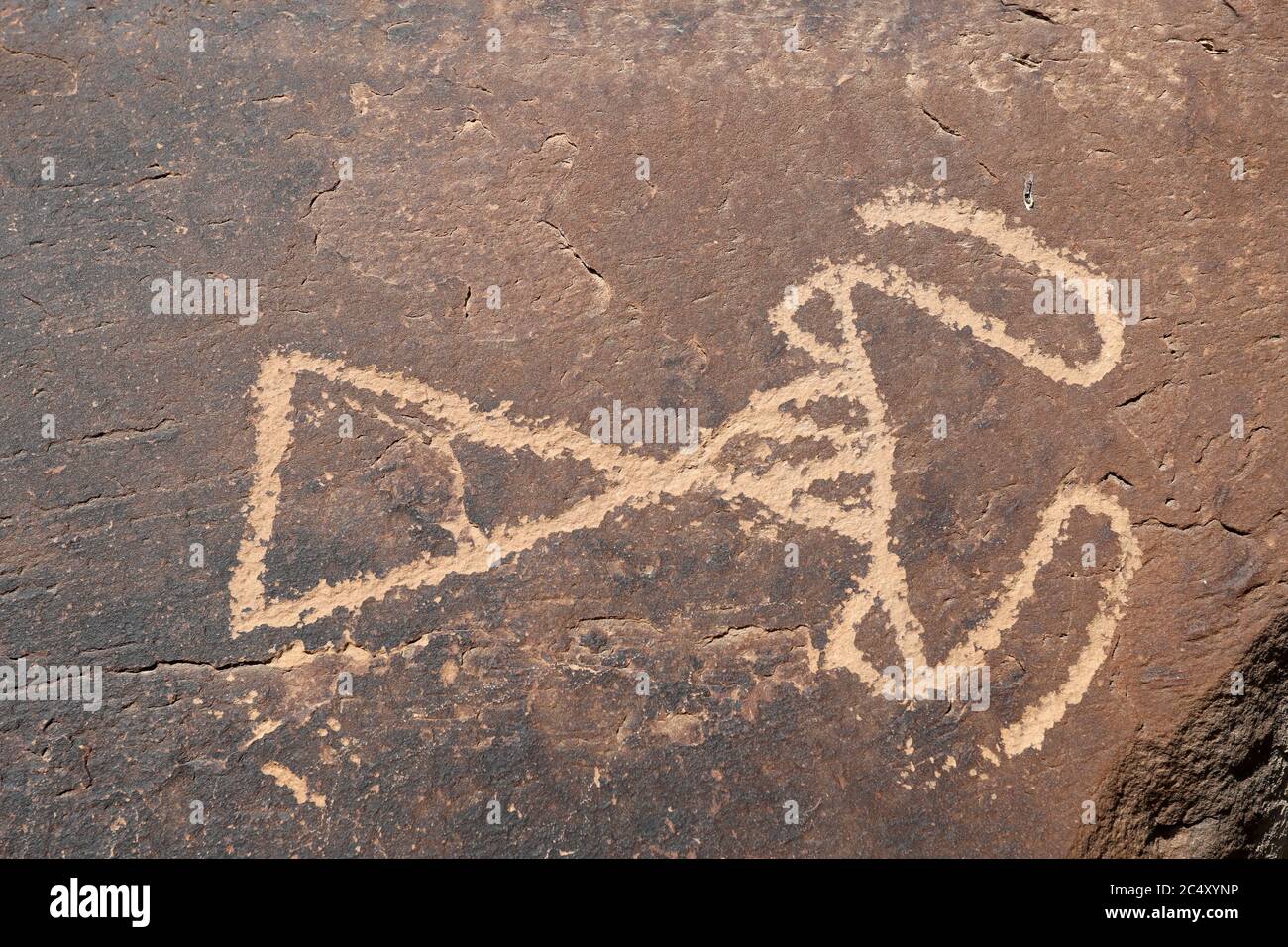Ancient Native American Indian rock art petroglyph image 1464. Nine ...
