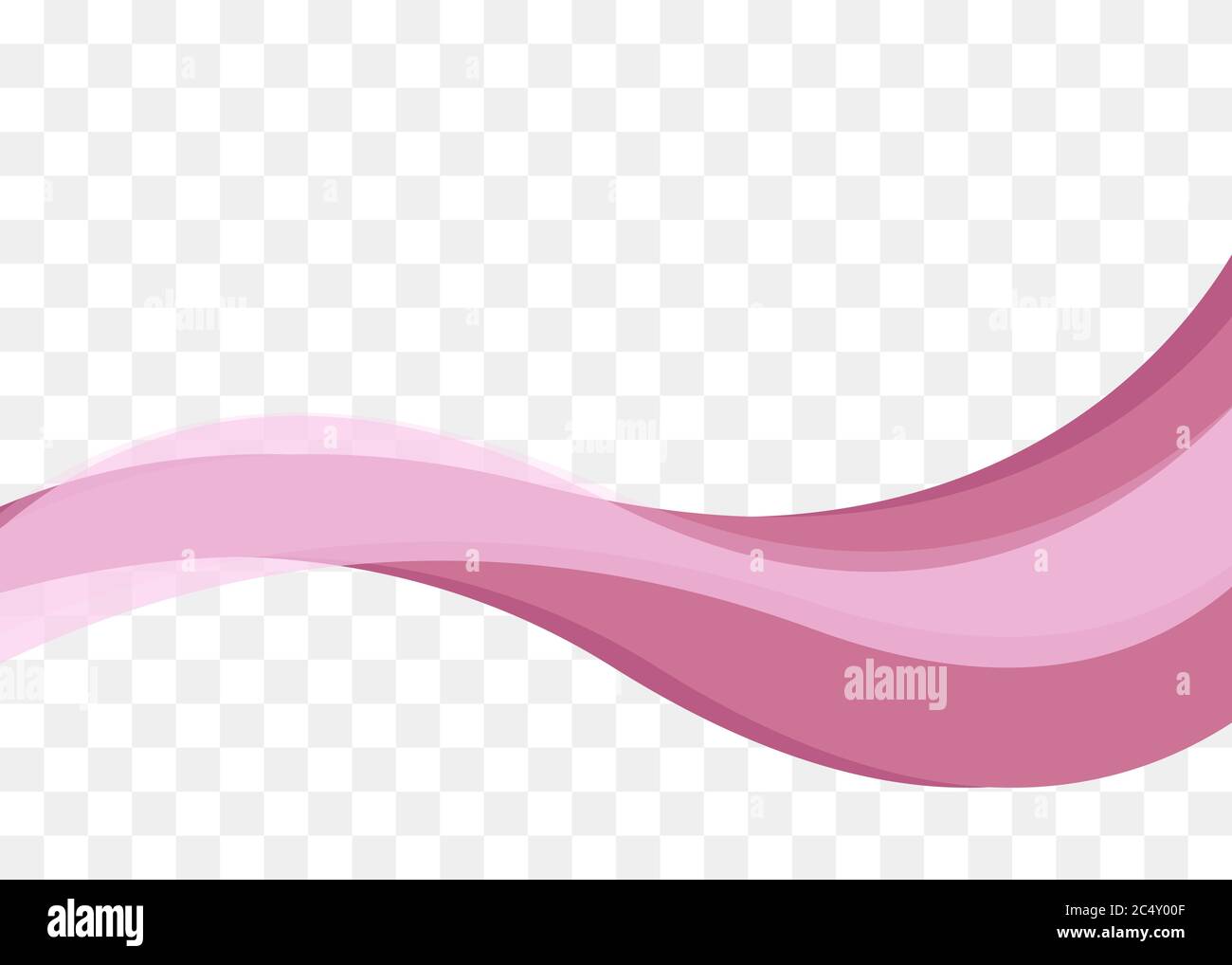 Smooth pink wave, wavy design element, digital curve, presentation ...