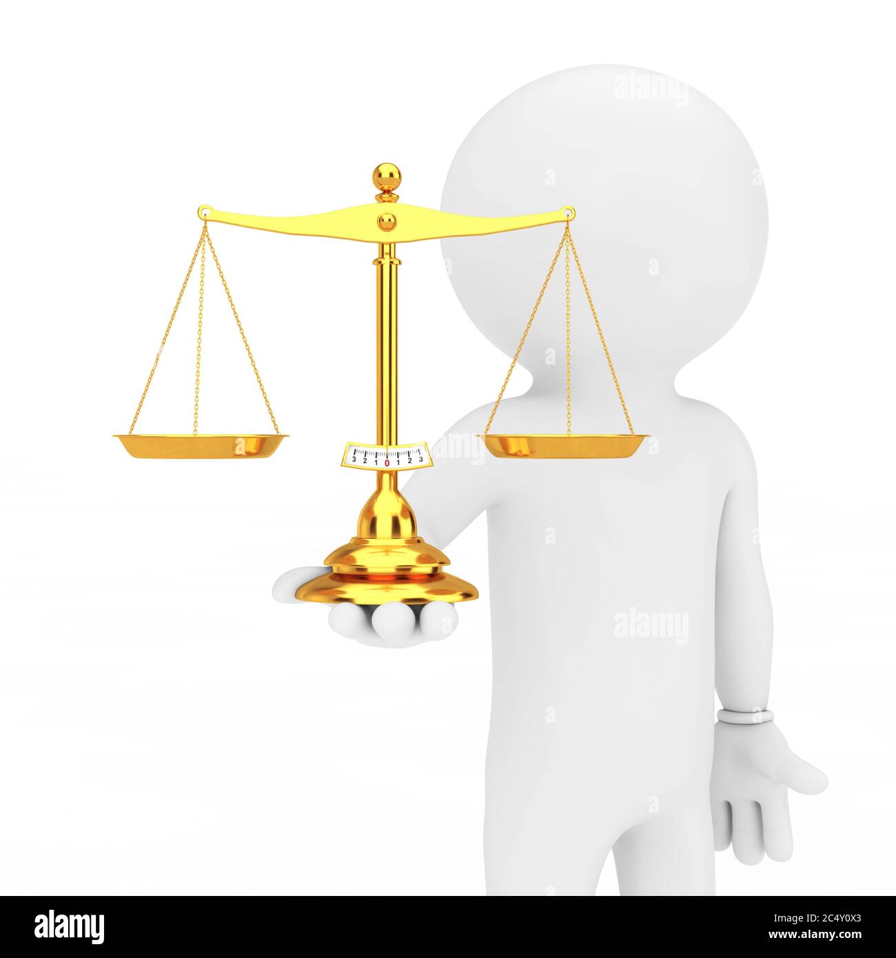 3d person balance scale hi-res stock photography and images - Alamy