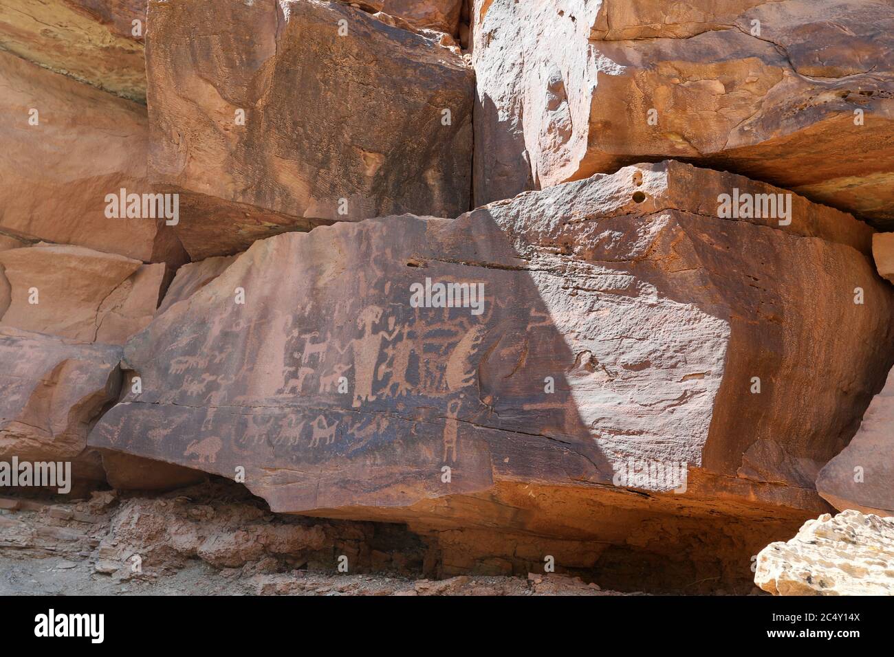 Indian rock art panel hi-res stock photography and images - Alamy