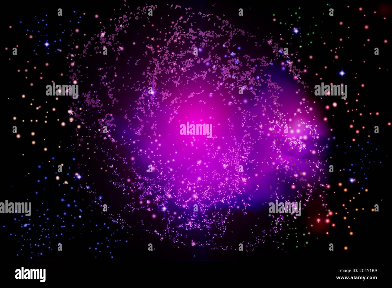 Vector illustration of the infinite universe and Milky Way Stock Vector ...