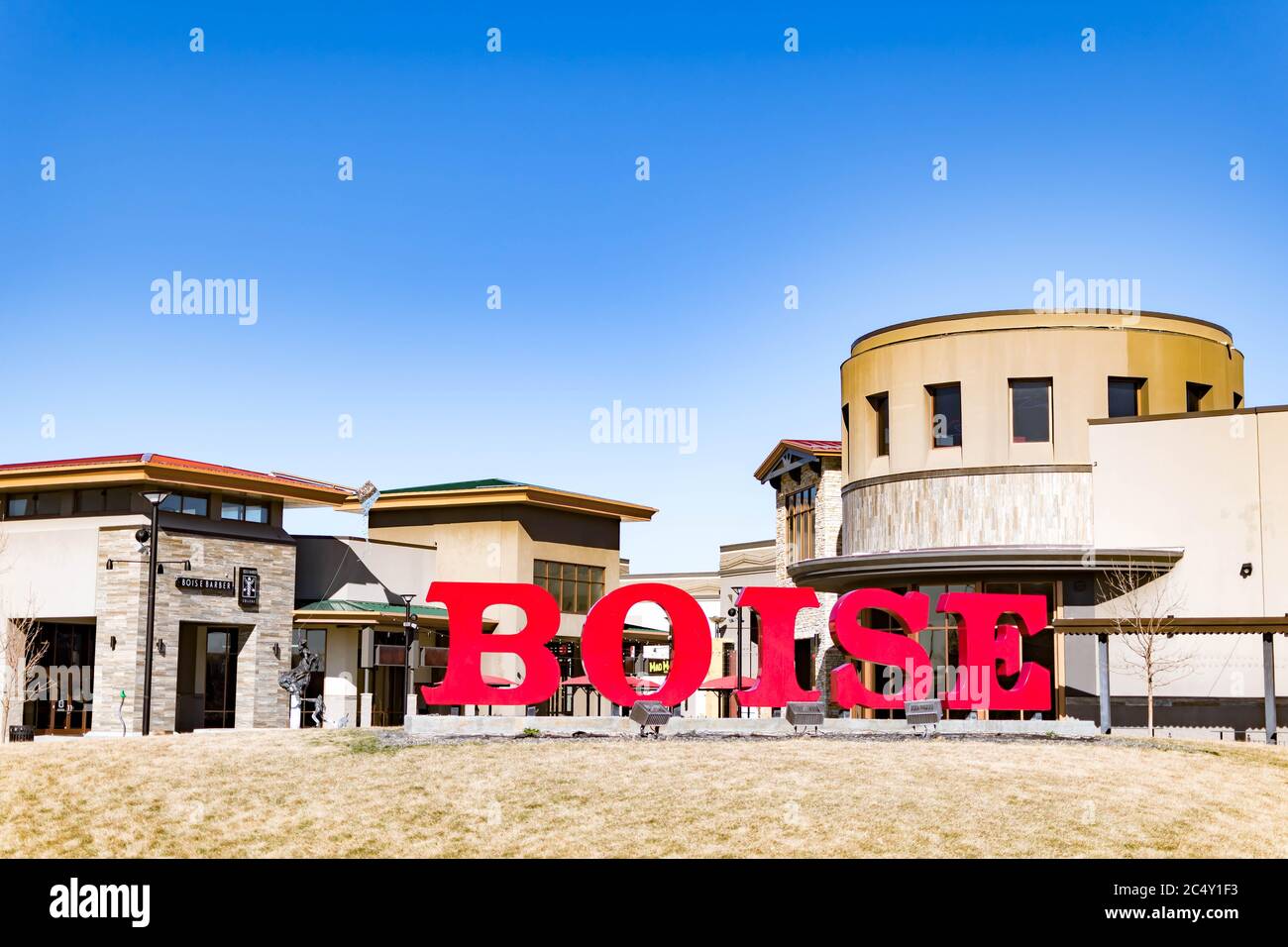 Boise Sign located at Boise Spectrum Center Overland Road, Boise Idaho ...