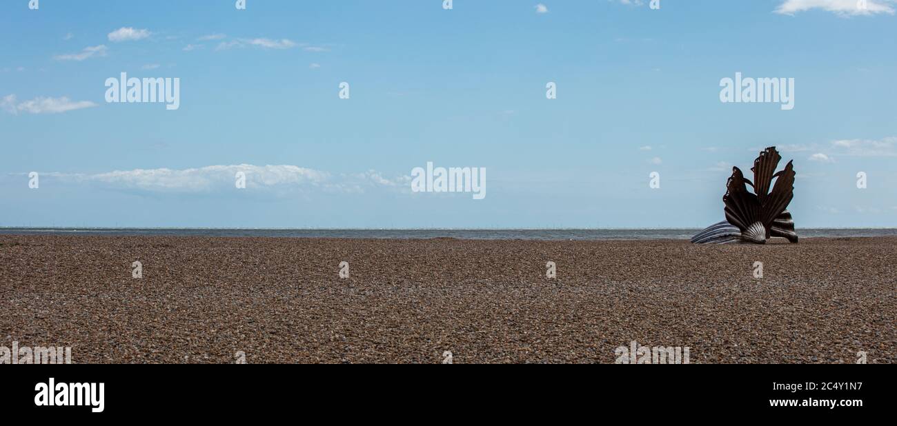 The Scallop Shell Sculpture Aldeburgh Suffolk Stock Photo - Alamy
