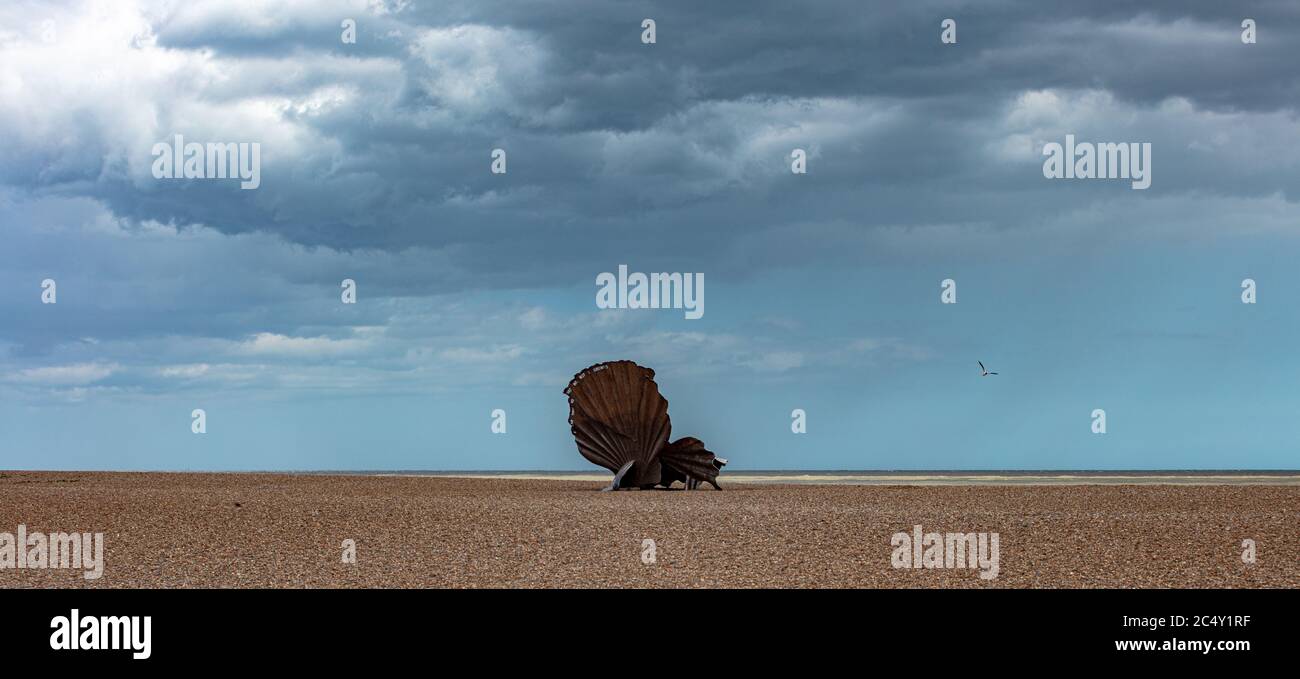 The Scallop Shell Sculpture Aldeburgh Suffolk Stock Photo - Alamy