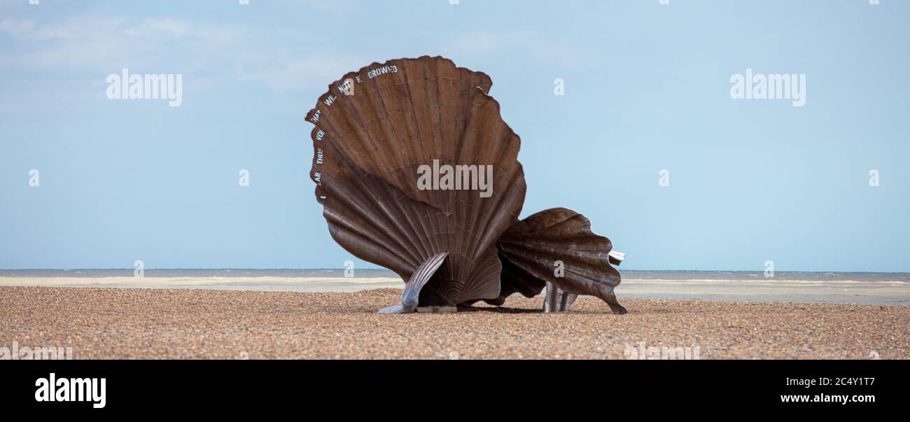 The Scallop Shell Sculpture Aldeburgh Suffolk Stock Photo - Alamy