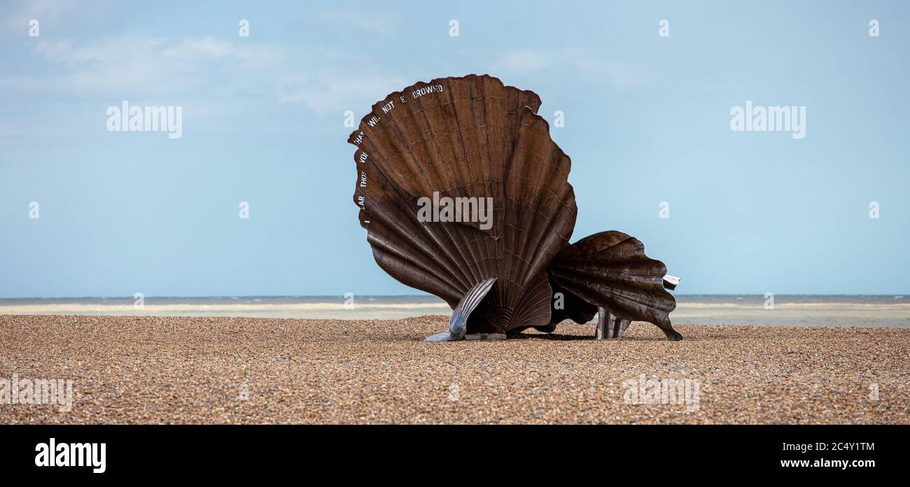 The Scallop Shell Sculpture Aldeburgh Suffolk Stock Photo - Alamy