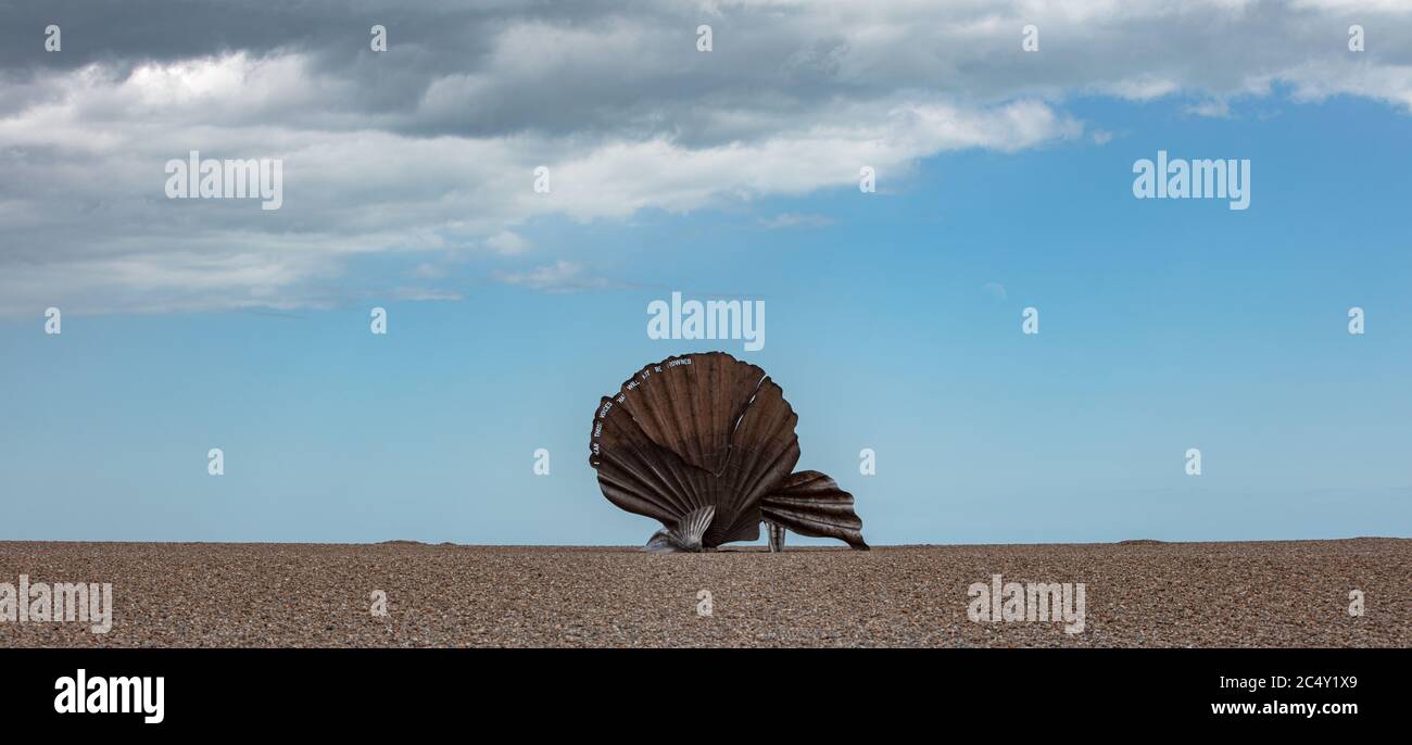 The Scallop Shell Sculpture Aldeburgh Suffolk Stock Photo - Alamy