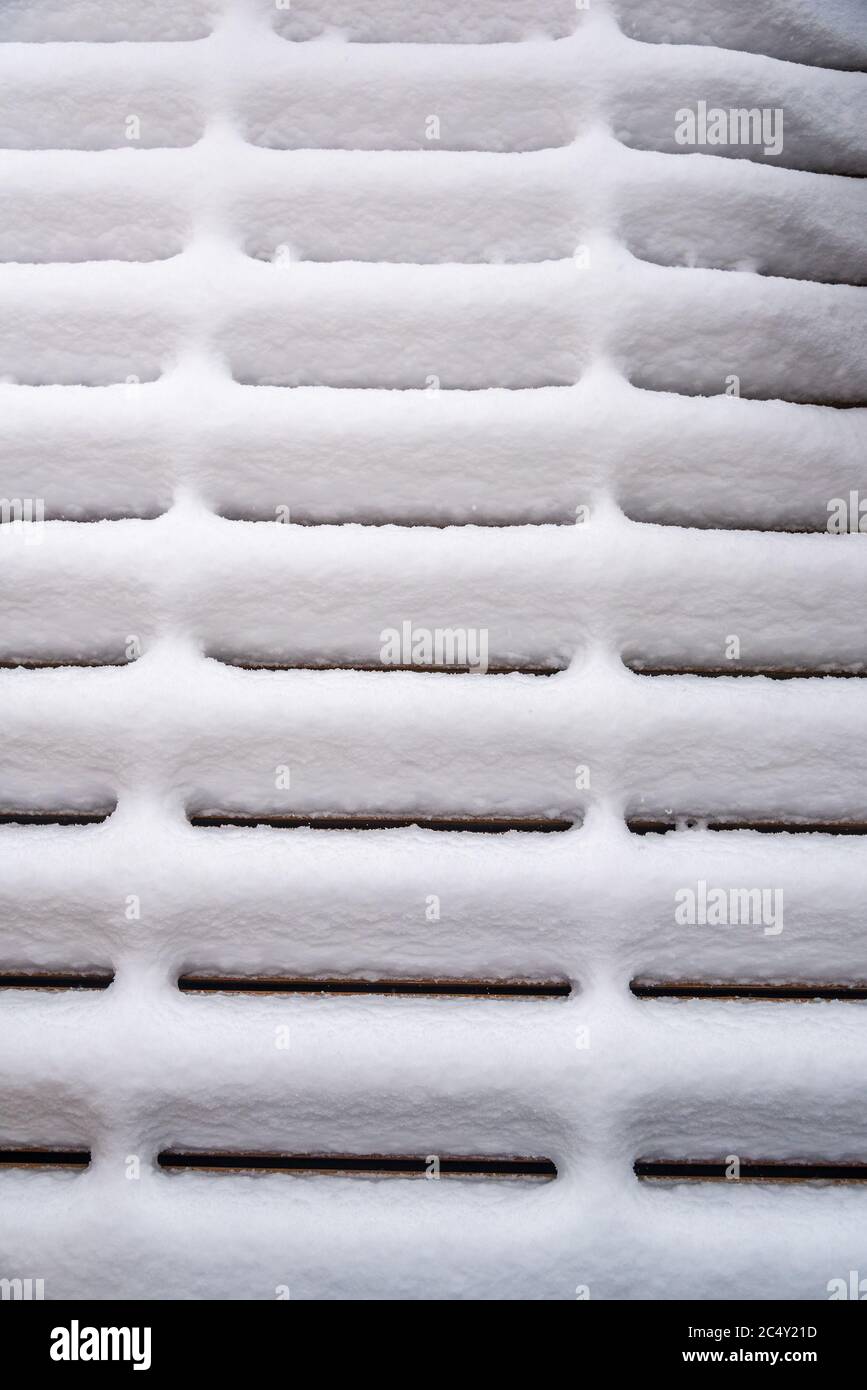 Shadow and pattern on snow surface Stock Photo - Alamy