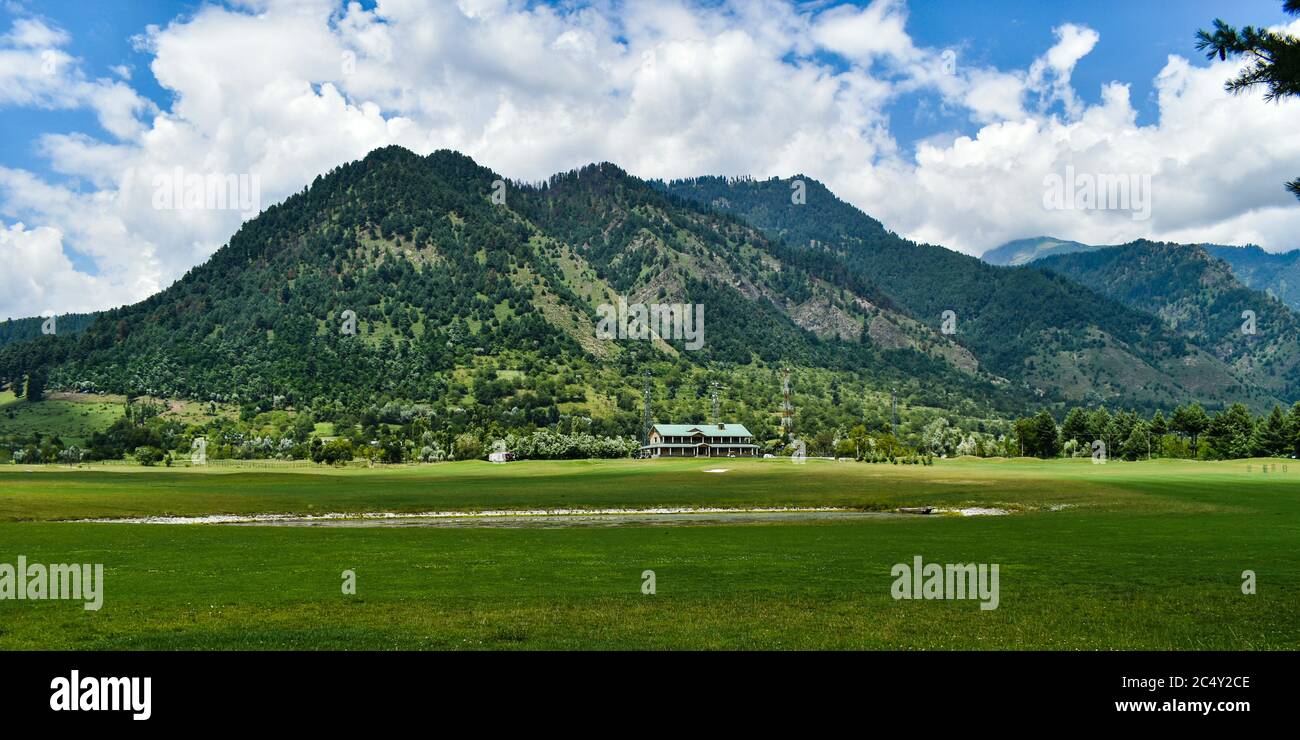 An eye catching landscape view at Pahalgam Kashmir India Stock Photo ...