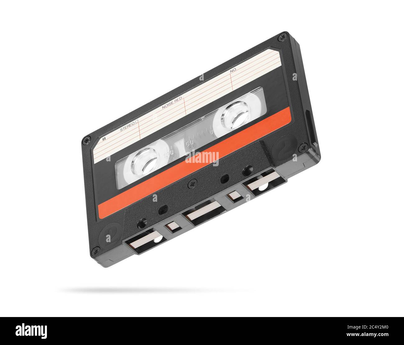 Old audio tape compact cassette isolated on white background with clipping path Stock Photo - Alamy