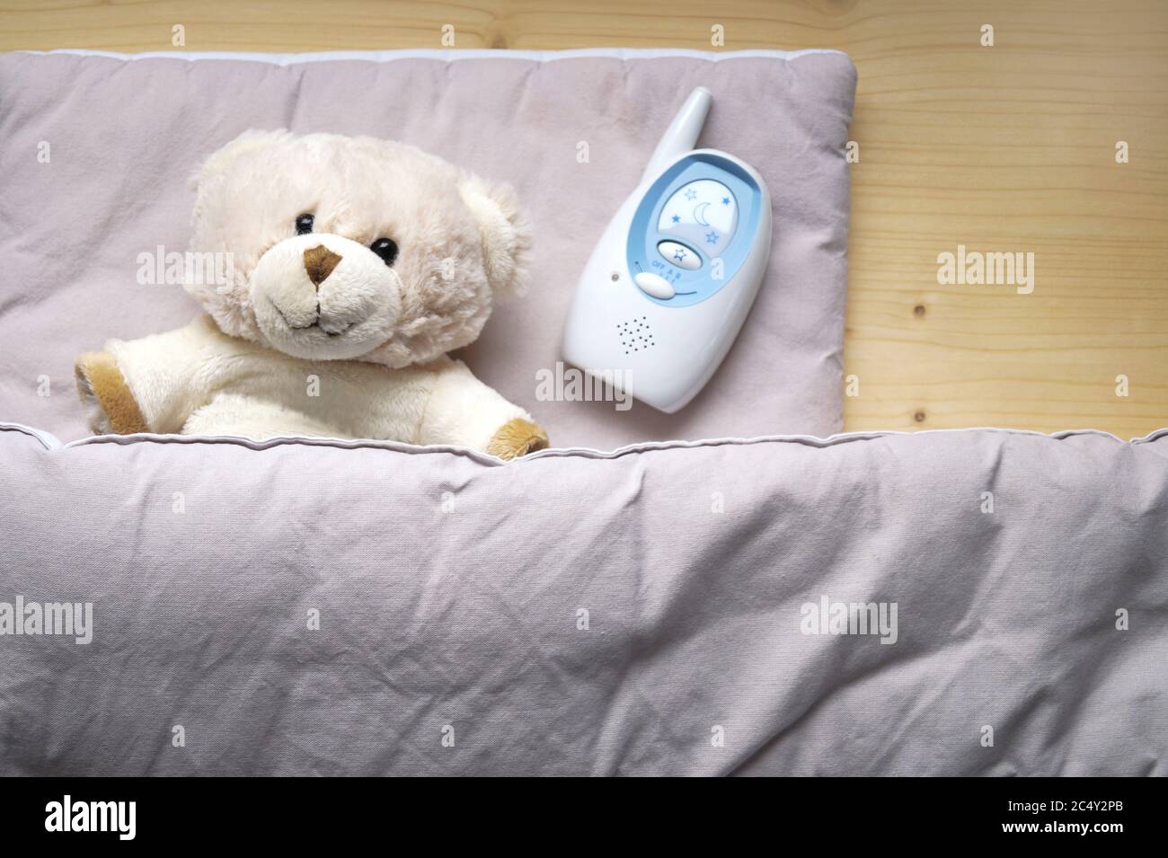 Teddy bear, baby alarm Stock Photo - Alamy