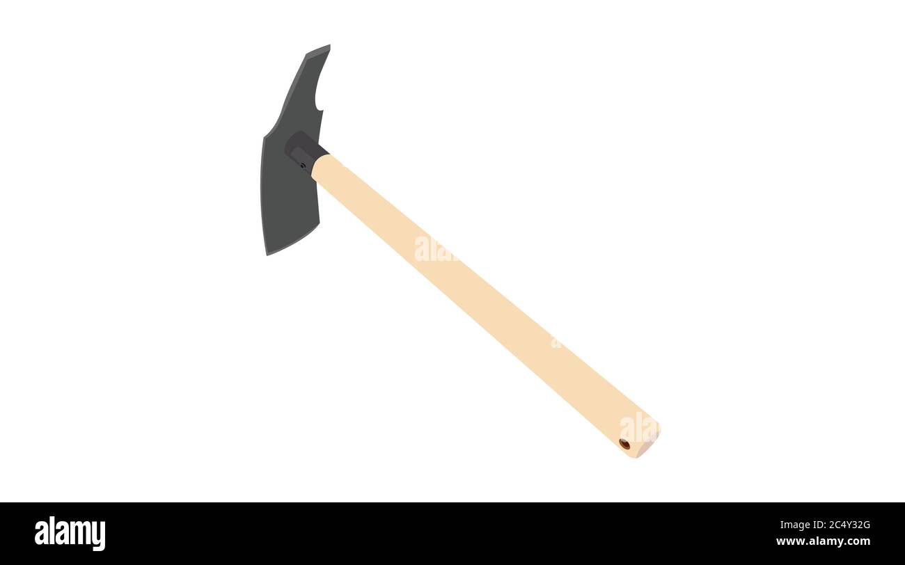 Hoe cartoon illustration Cut Out Stock Images & Pictures - Alamy