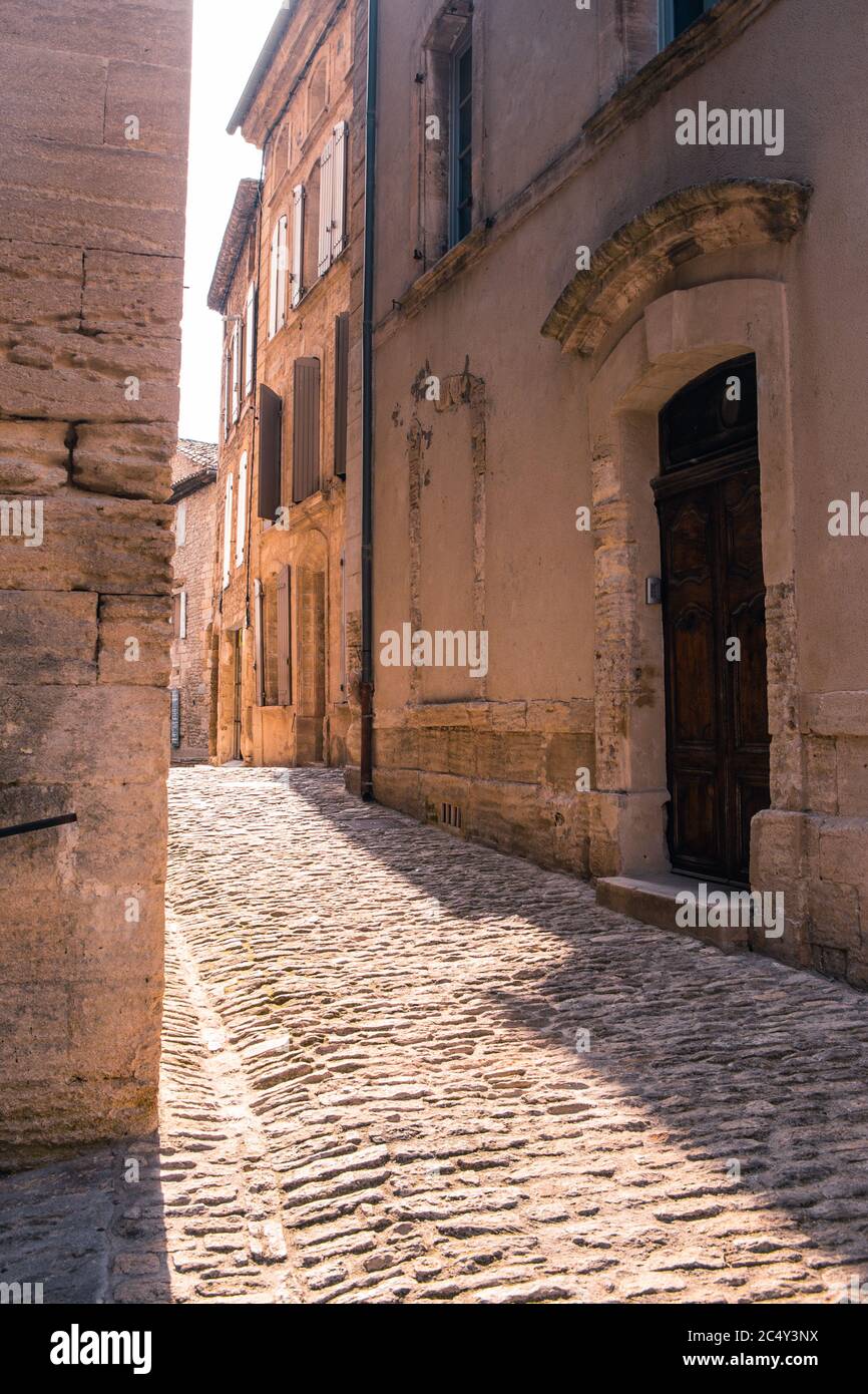 A old alley in Gordes, a small town in Provence, France Stock Photo - Alamy
