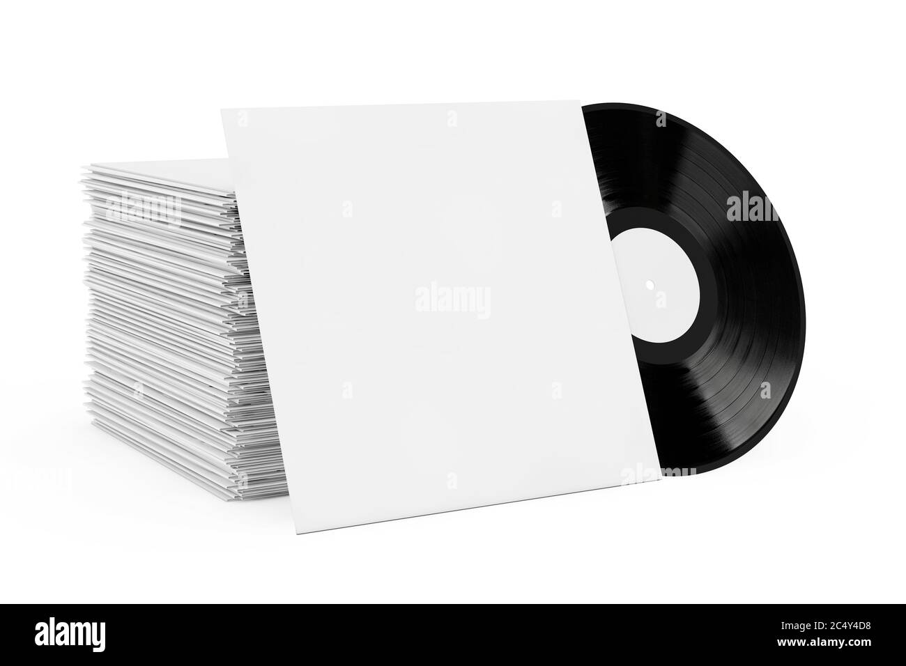Old Vinyl Record Disk in Blank Paper Case with Free Space for Your ...