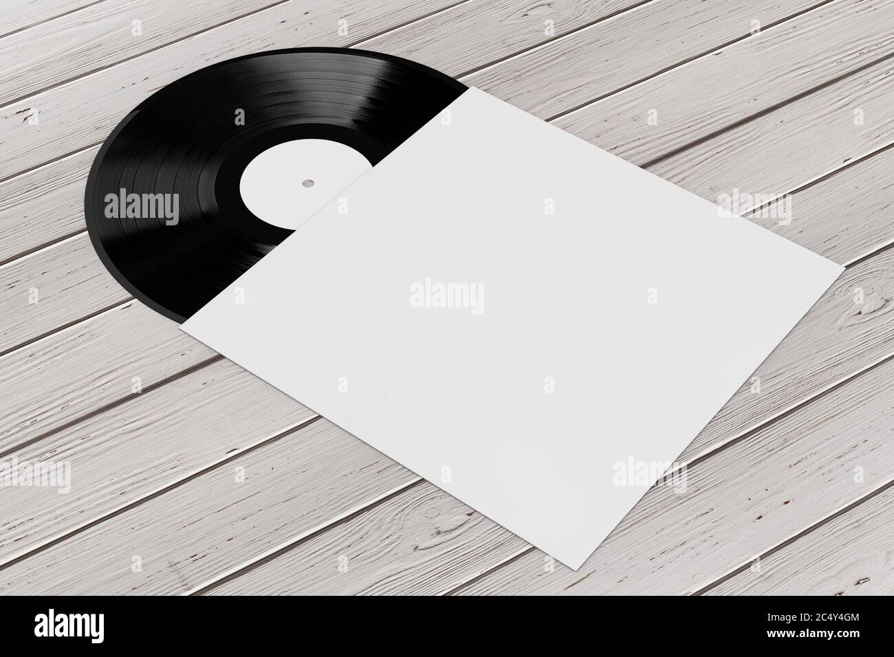 Old Vinyl Record Disk in Blank Paper Case with Free Space for Your ...
