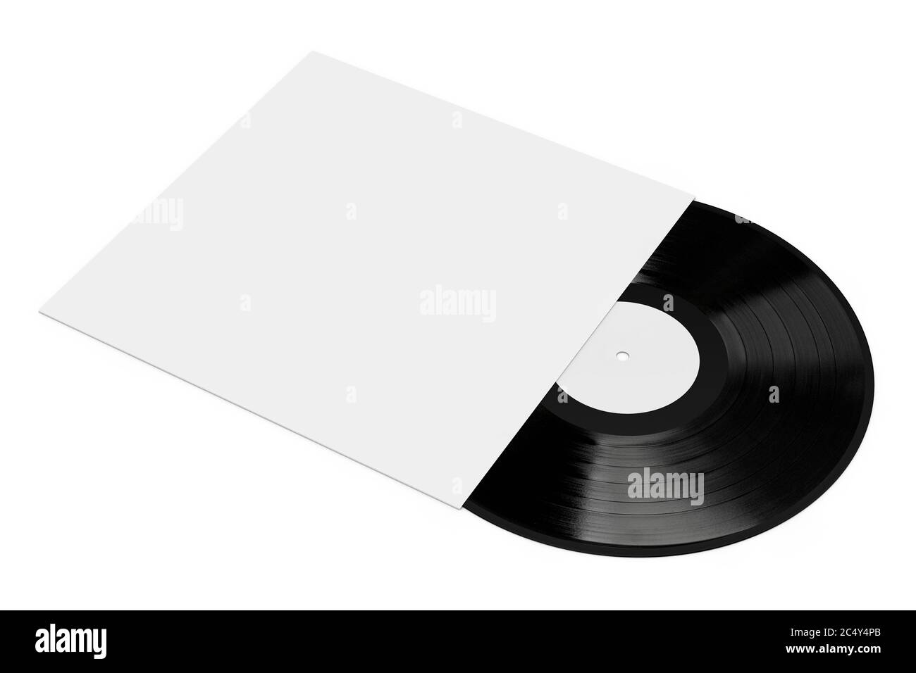 Old Vinyl Record Disk in Blank Paper Case with Free Space for Your ...