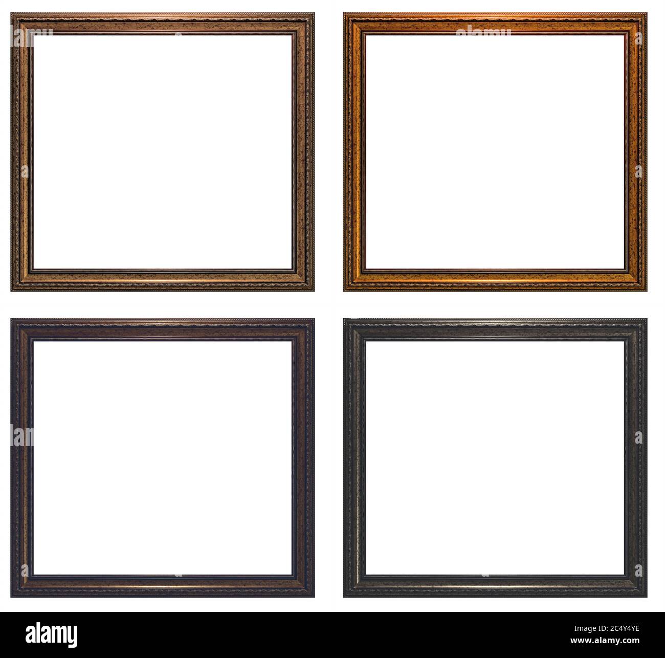 Framework in antique style. classy gilded frame - square shape Stock ...