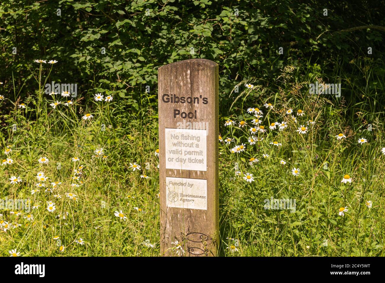 Gibson's Pool at Kingsbury Water Park, a 600 acre country park in North ...